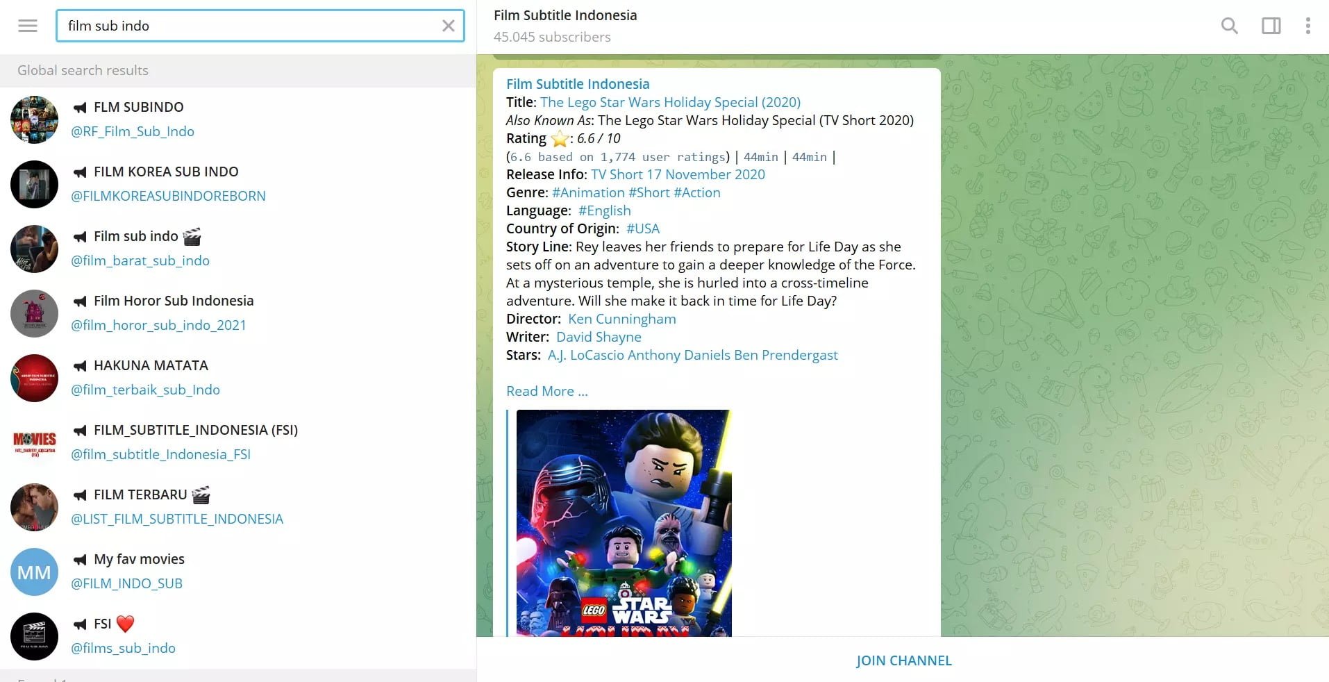 18+ Link Telegram Film Indonesia dan Netflix Aktif Terbaru 2023