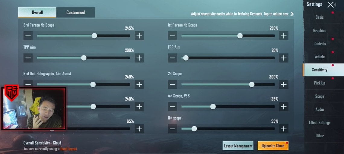 Sensitivitas PUBG BennyMoza Terbaru 2023