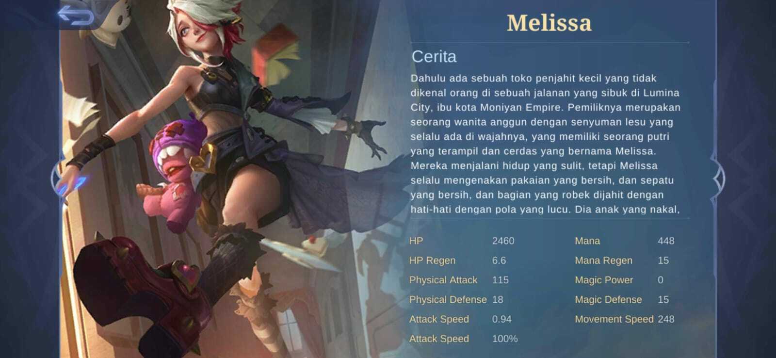 Build Melissa Tersakit 2023: Top Global Mobile Legends