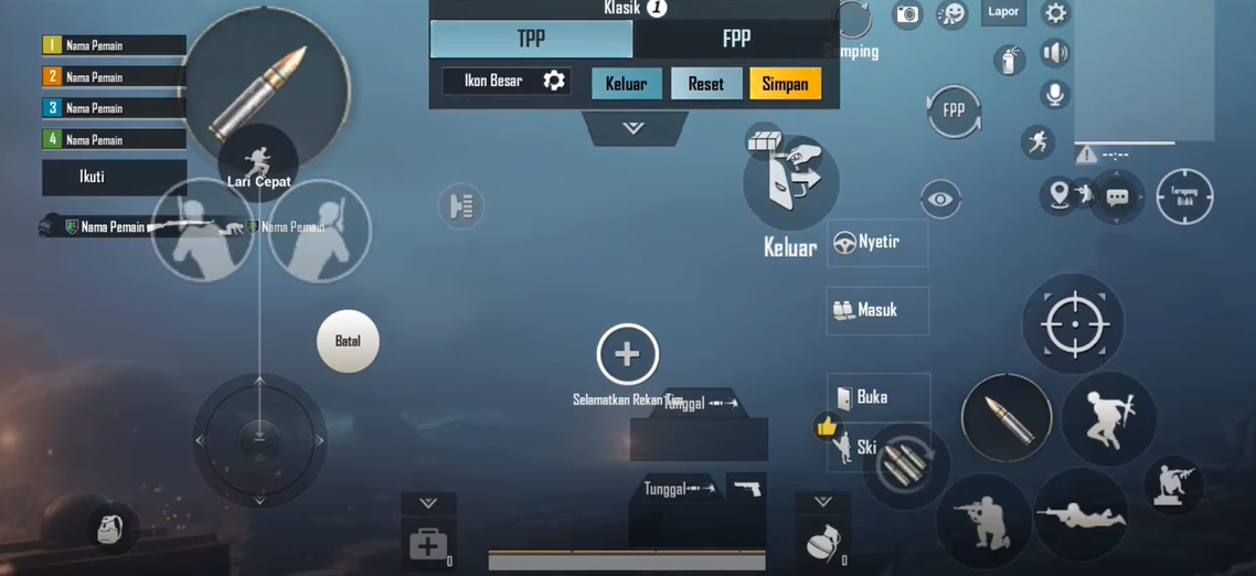 5+ Settingan Control PUBG 3 Jari Beserta Kode Layout Terbaru