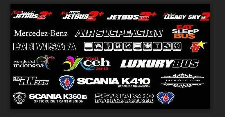 Download Mentahan Stiker Bussid Keren PNG HD